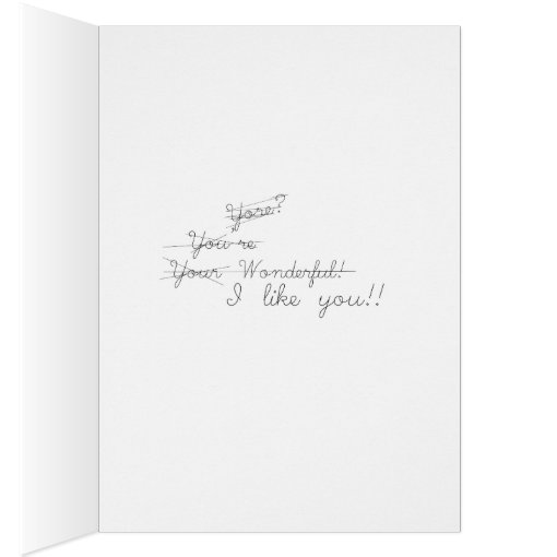 A young boy flirting card | Zazzle