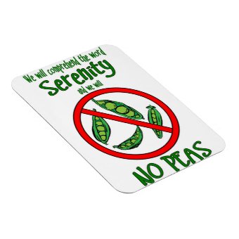 AA 12 Steps “No Peas” Magnet | Zazzle