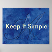 AA Keep It Simple Poster | Zazzle