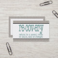 AA Recovery Definition Business Card | Zazzle