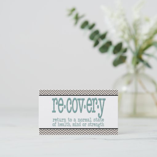 AA Recovery Definition Business Card | Zazzle