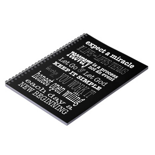 AA Sayings & Slogans 2 Notebook | Zazzle