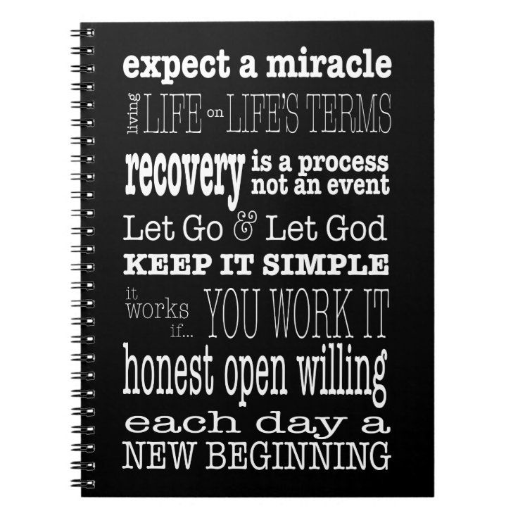 AA Sayings & Slogans 2 Notebook | Zazzle