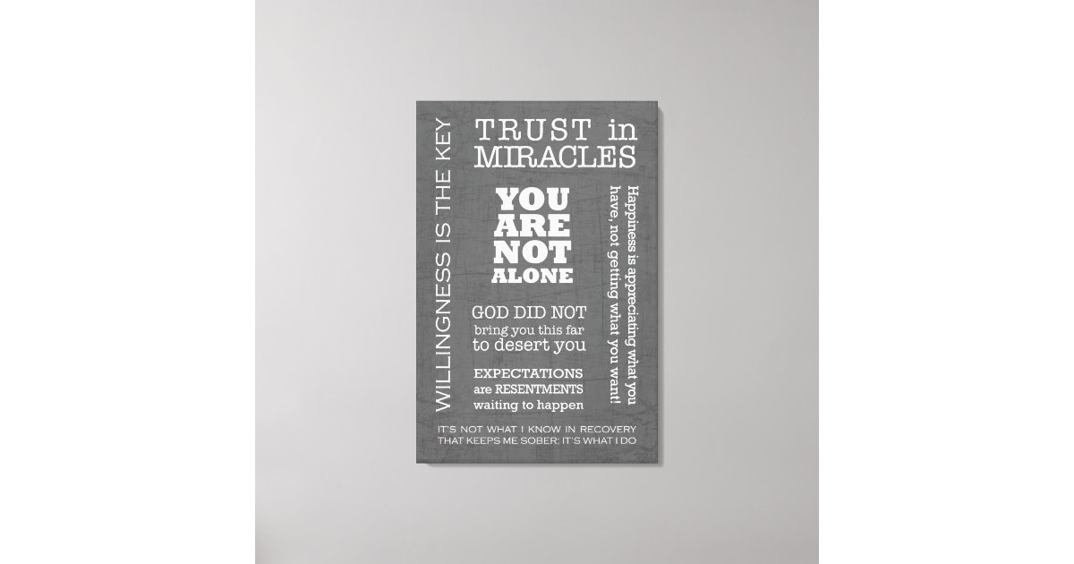 AA Sayings & Slogans 3 Canvas | Zazzle