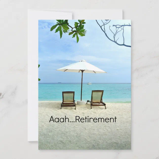 Aaah...Retirement Card | Zazzle