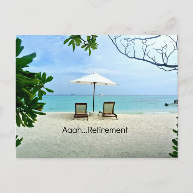 Aaah...retirement Postcard | Zazzle