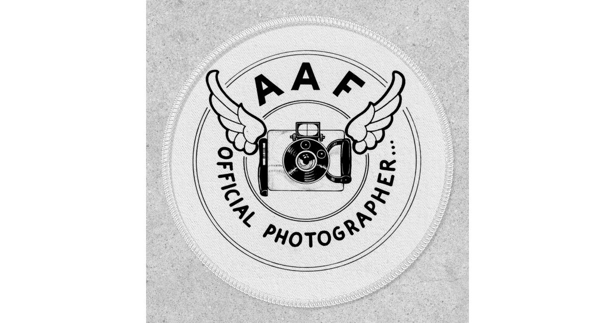 AAF Official Photographer Patch | Zazzle