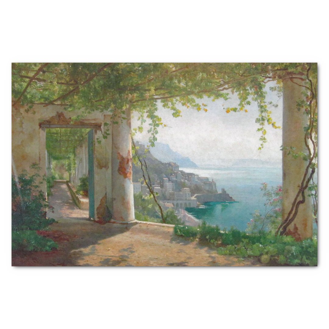 Aagaard Loggia Amalfi Italy Painting Tissue Paper | Zazzle