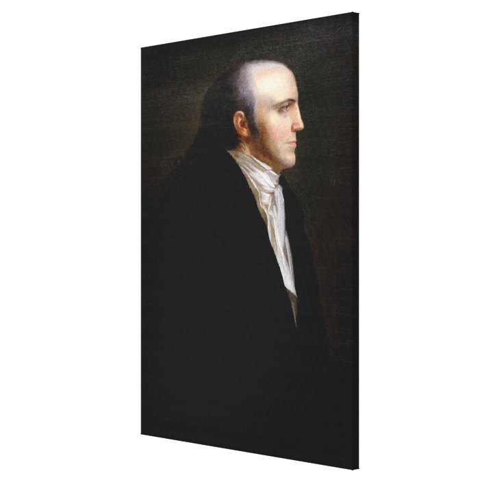 AARON BURR Portrait by John Vanderlyn Canvas Print | Zazzle.com