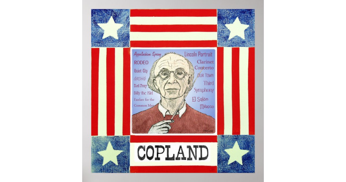 Aaron Copland print | Zazzle