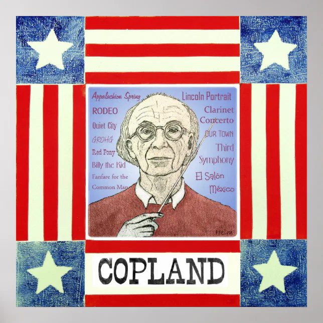 Aaron Copland print | Zazzle