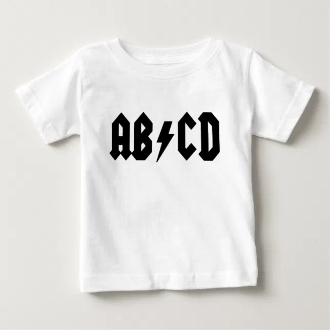 AB/CD Baby Shirt | Zazzle