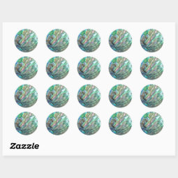 Abalone Classic Round Sticker | Zazzle