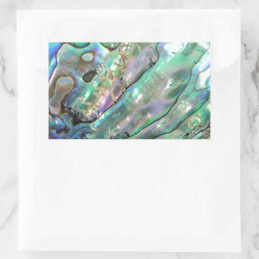 Abalone Rectangular Sticker | Zazzle