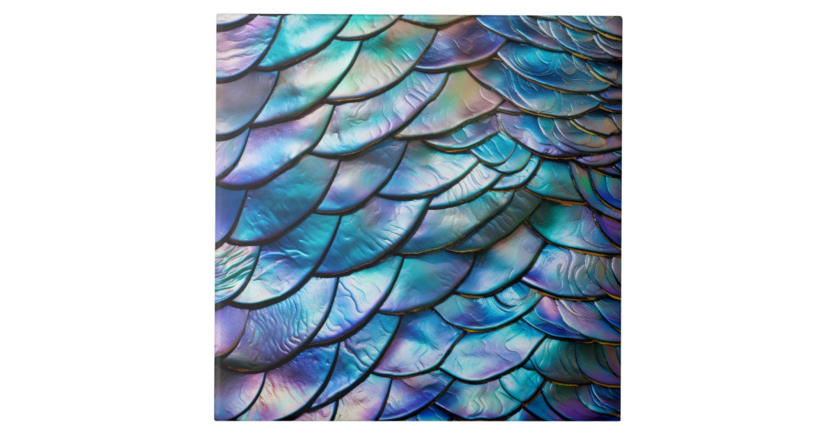 Abalone Shell Abstract Pattern Ceramic Tile | Zazzle