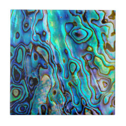 Abalone shell ceramic tile | Zazzle