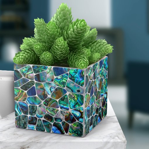 Abalone Shell Texture - Cells Collage N15 Ceramic Tile | Zazzle