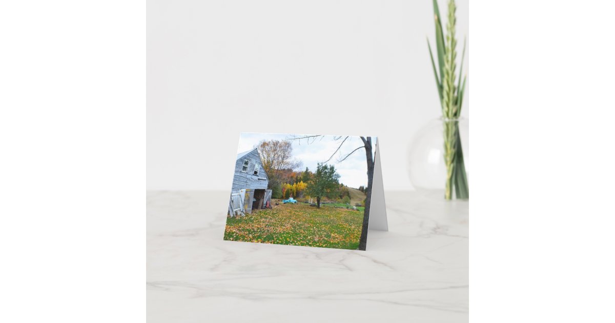 Abandoned Homestead In Vermont Note Card | Zazzle