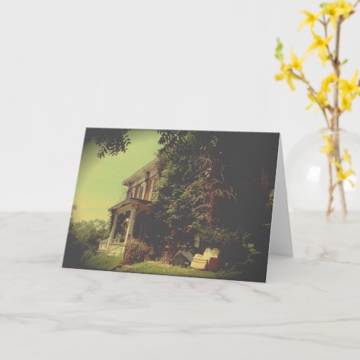 Abandoned House Furniture Included Card | Zazzle