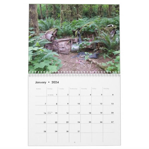 Abandoned Vehicles of Washington State Calendar | Zazzle