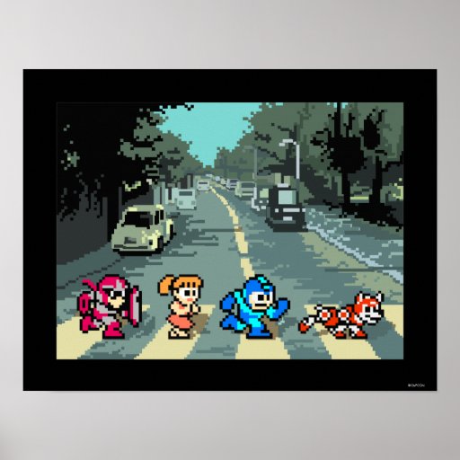 Abbey Road 8-Bit Poster | Zazzle