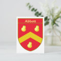 Abbott Coat of Arms/Family Crest Postcard | Zazzle