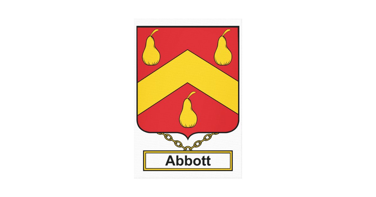 Abbott Family Crest Canvas Print | Zazzle