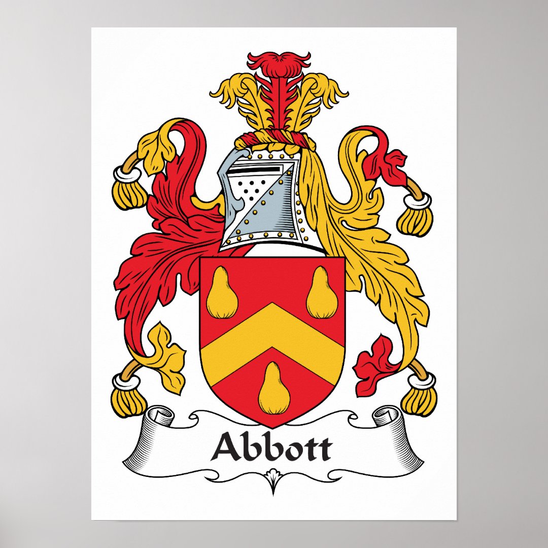 Abbott Family Crest Poster | Zazzle
