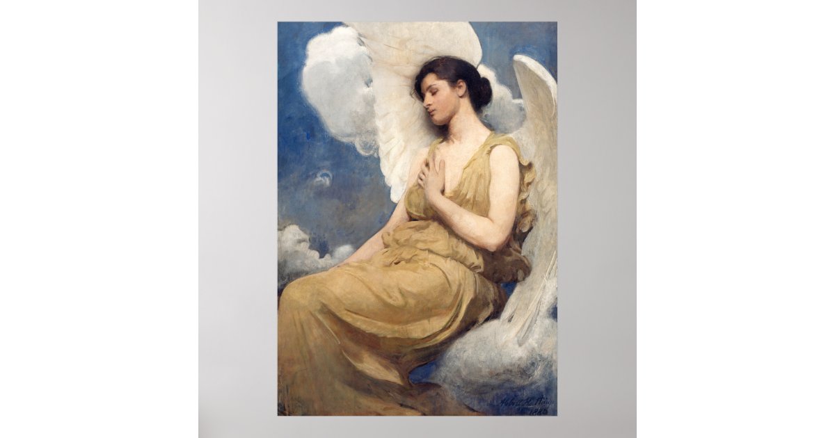 Abbott Handerson Thayer | Winged Figure - 1889 Poster | Zazzle