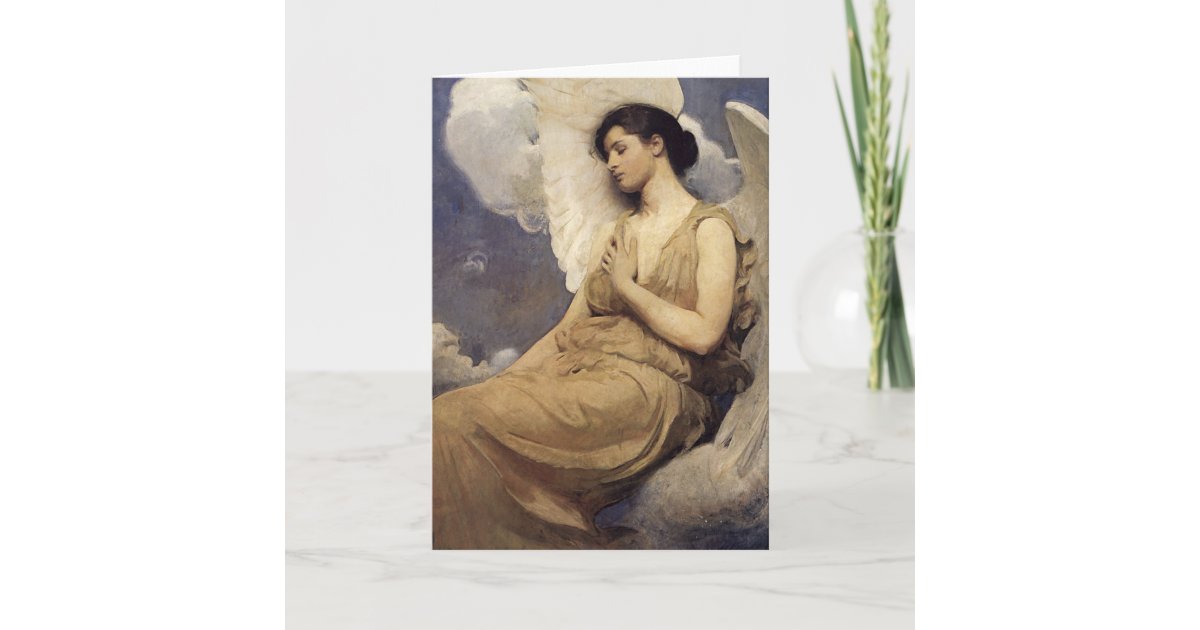 Abbott Handerson Thayer Winged Figure Card | Zazzle