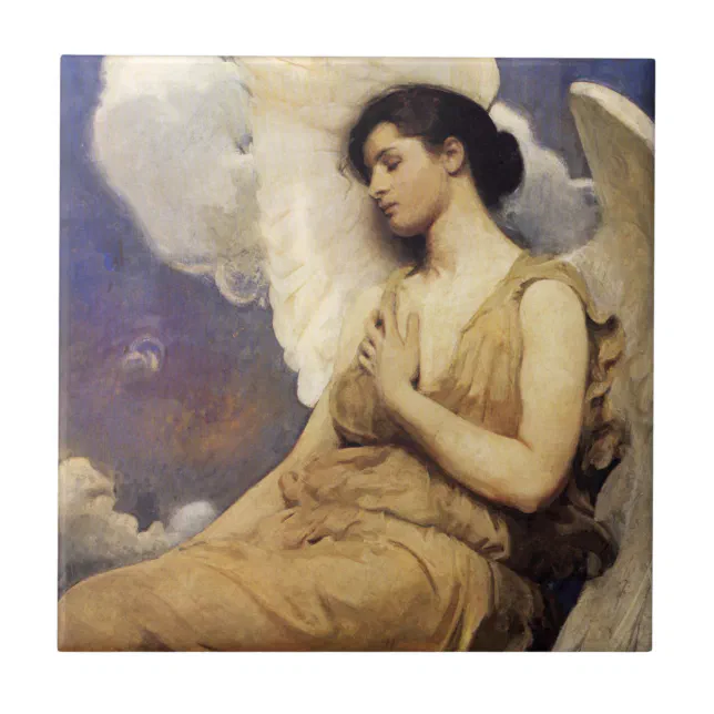 Abbott Handerson Thayer Winged Figure Tile | Zazzle