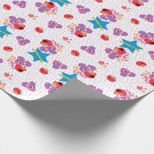 Abby And Elmo 2 Cute Pattern Wrapping Paper | Zazzle