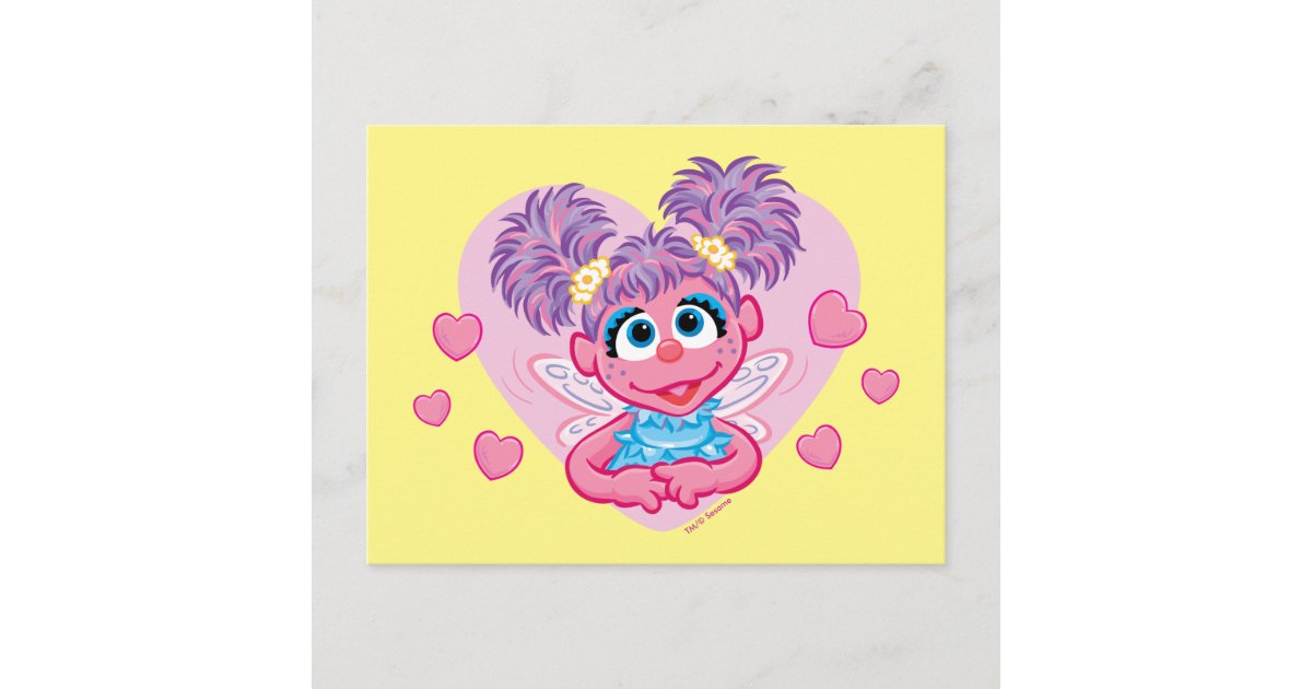 Abby Cadabby Valentine Hearts Graphic Postcard | Zazzle