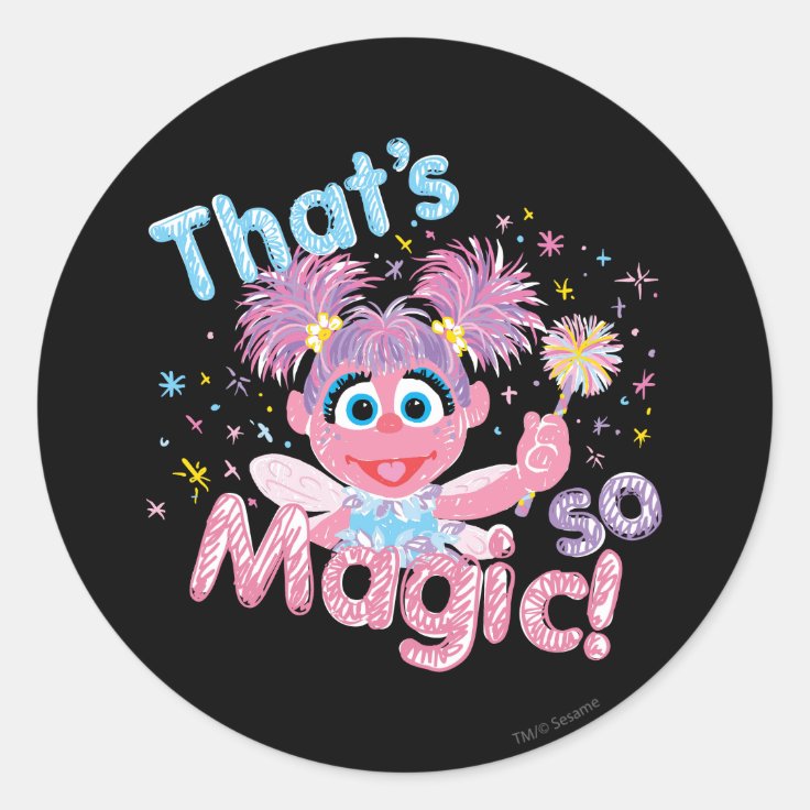 Abby Cadabby Wand Classic Round Sticker | Zazzle