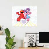 Abby & Elmo Graphic Poster | Zazzle