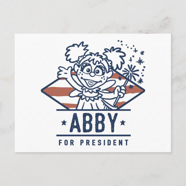 Abby For President Postcard | Zazzle