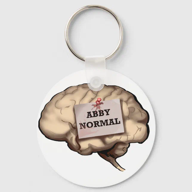 Abby Normal Brain Key Chain | Zazzle