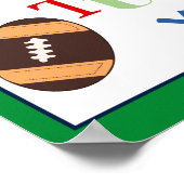 ABC Alphabet Art Print Football Sports Theme | Zazzle