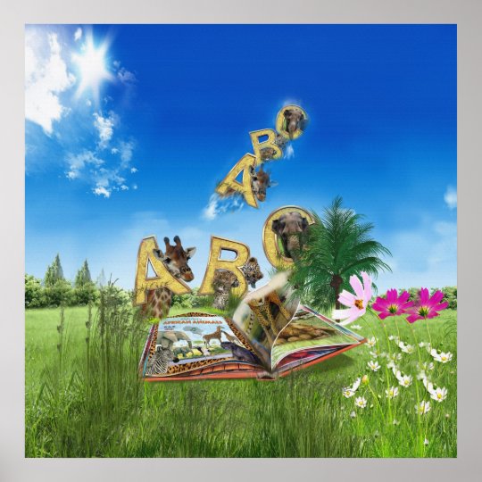 ABC Capital Alphabet themes. Poster | Zazzle.com