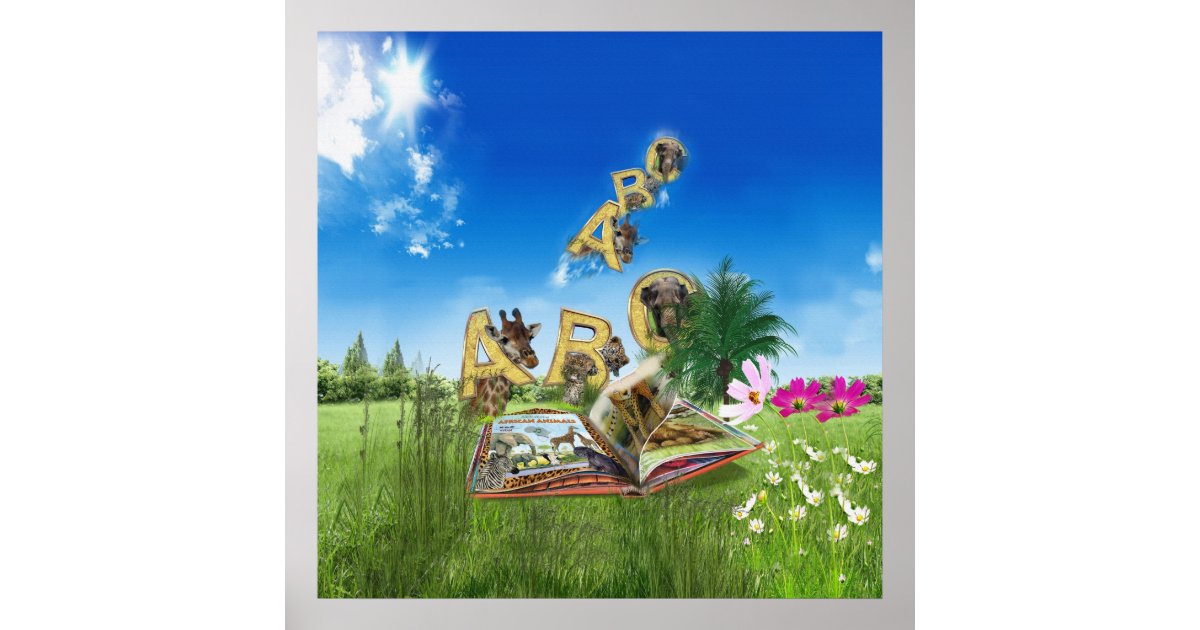 ABC Capital Alphabet themes. Poster | Zazzle