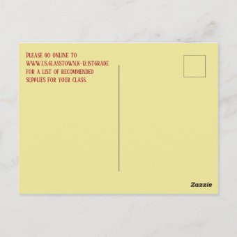 ABC Neon Letters Bookworm Postcard | Zazzle