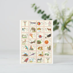 ABC POSTCARD | Zazzle