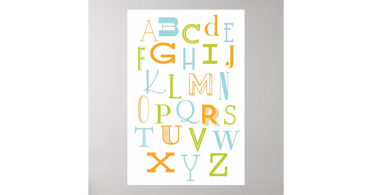 ABC Poster | Zazzle