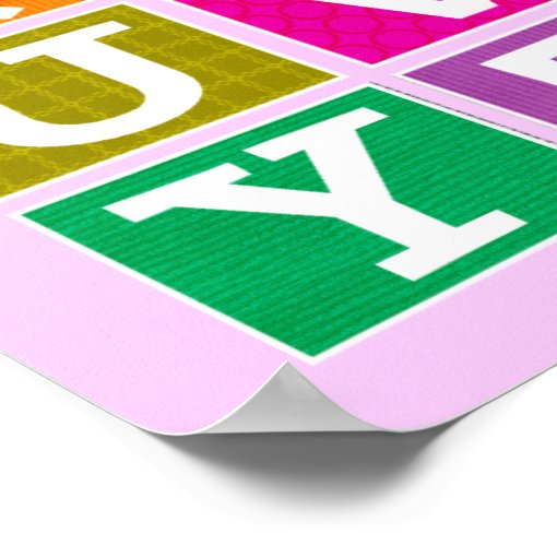 ABC Poster (Pink) | Zazzle