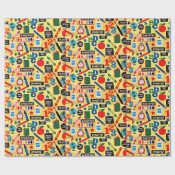 ABC School Amazing Wrapping Paper | Zazzle