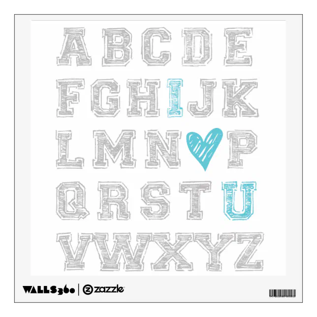 ABC Wall Print Wall Decal | Zazzle