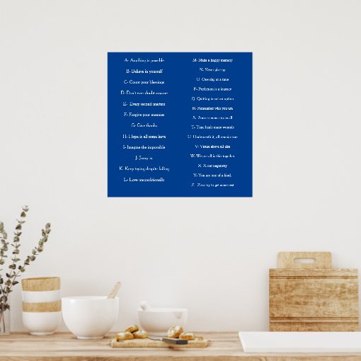 ABC's of adulthood Poster | Zazzle