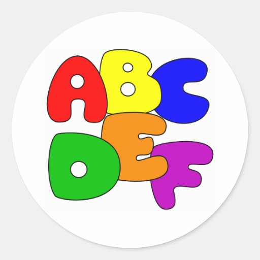 4,000+ Abc Stickers and Abc Sticker Designs | Zazzle