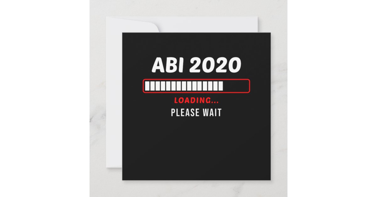 ABI 2020 Loading Computer Nerd Graduation Day Gift Invitation | Zazzle