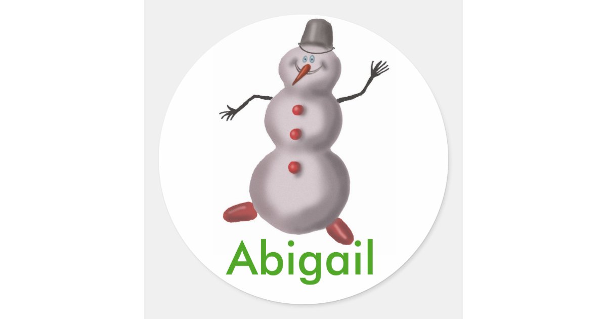 Abigail personalized name stickers | Zazzle
